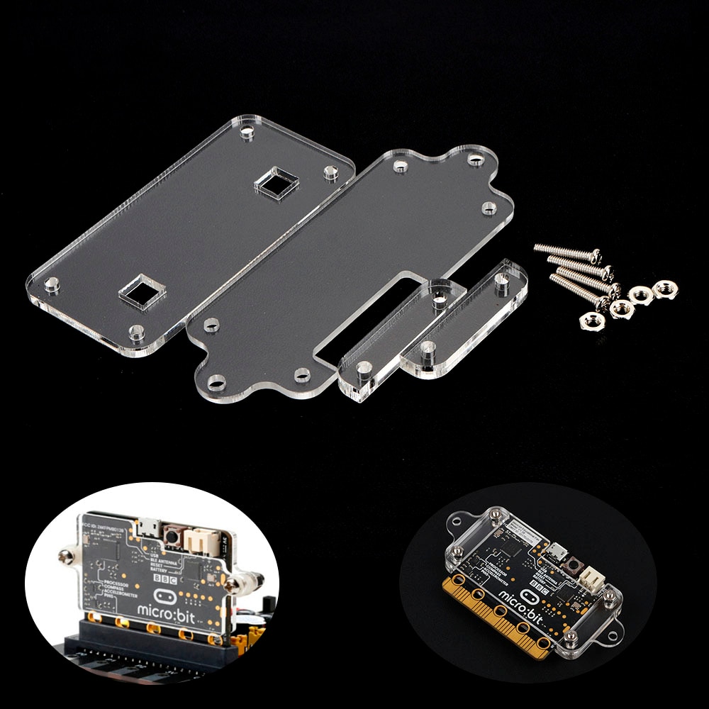 DIY Transparent Acrylic Case Kit Box For BBC Micro: bit Development ...