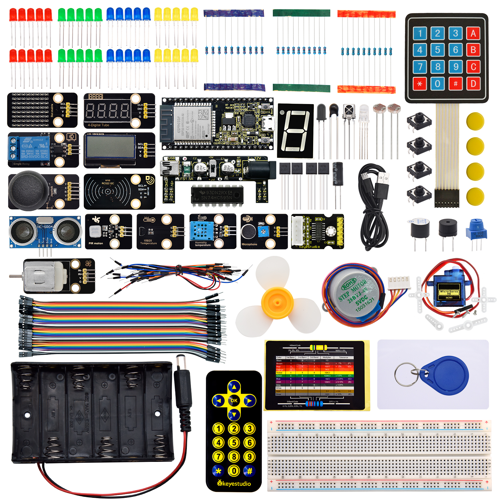 Keyestudio ESP32 Learning Kit Ultimate Edition Starter modules Kit DIY ... Keyestudio ESP32 Learning Kit Ultimate Edition Starter modules Kit DIY ...