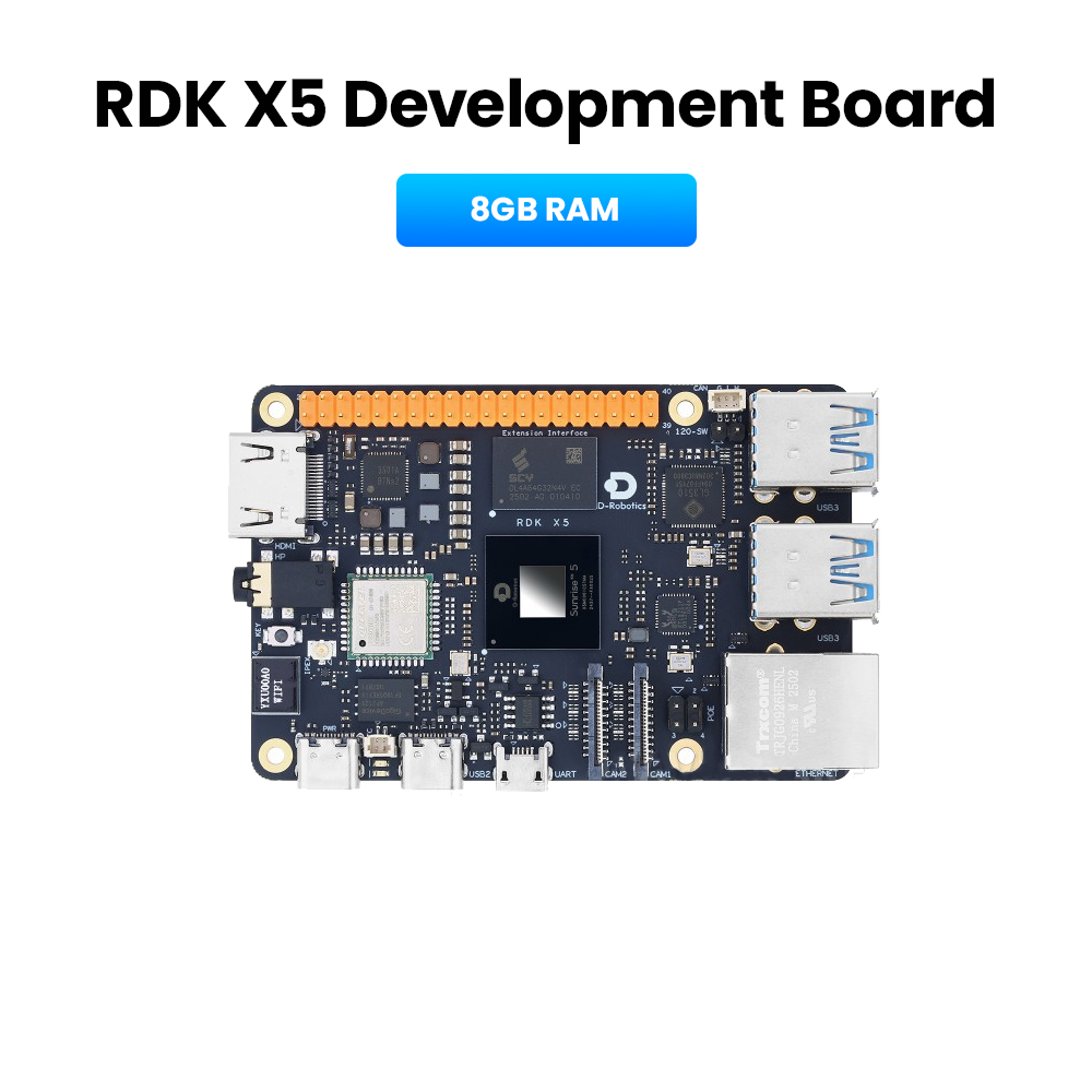 D-Robotics RDK X5 Development Board 8GB RAM, Powered By Sunrise 5 Chip ...